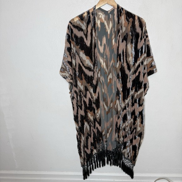 Free People | Kimonos & Yukatas | Free People Dripping Burnout Velvet ...